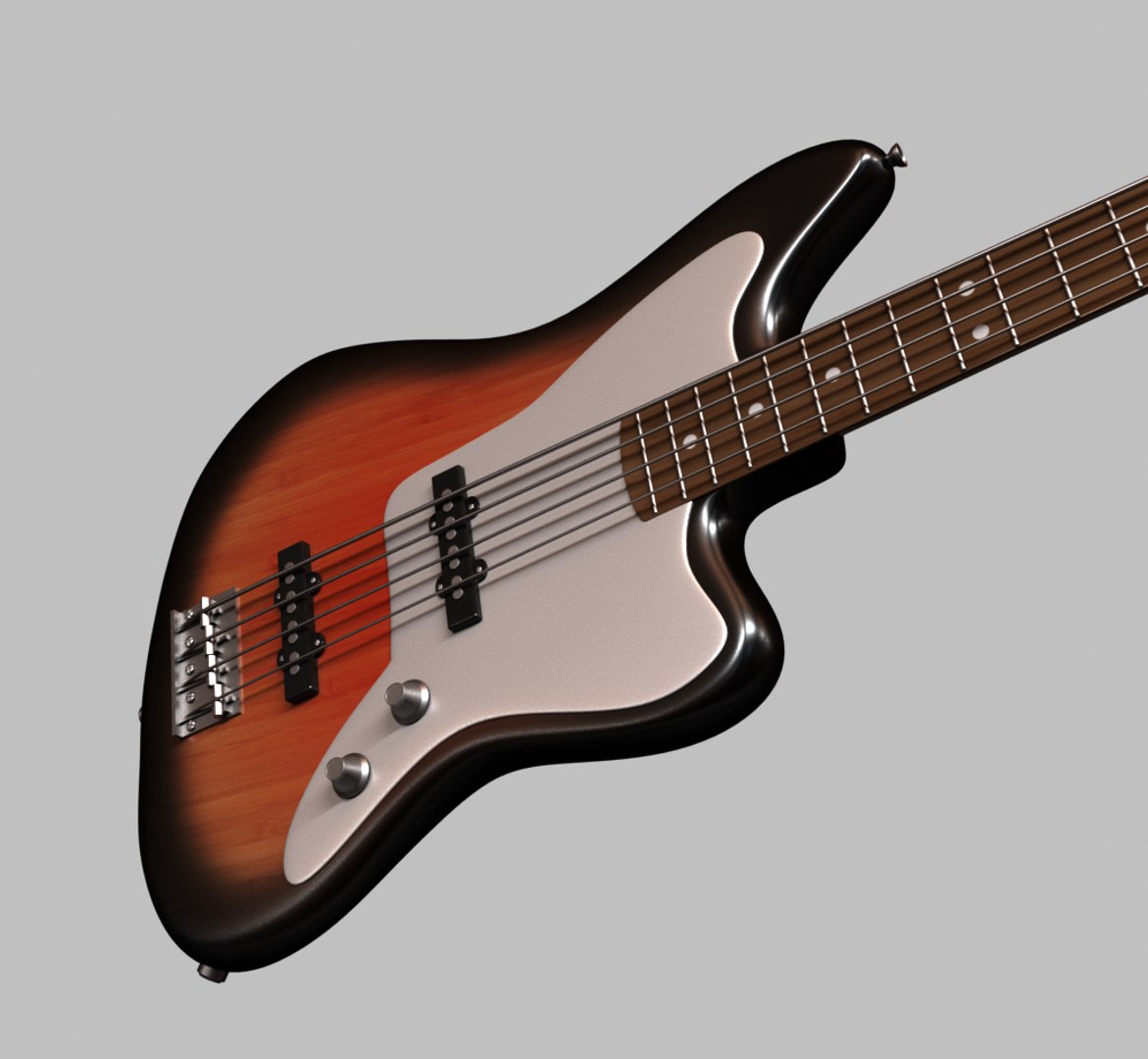 Bass guitar 3D - TurboSquid 1284711