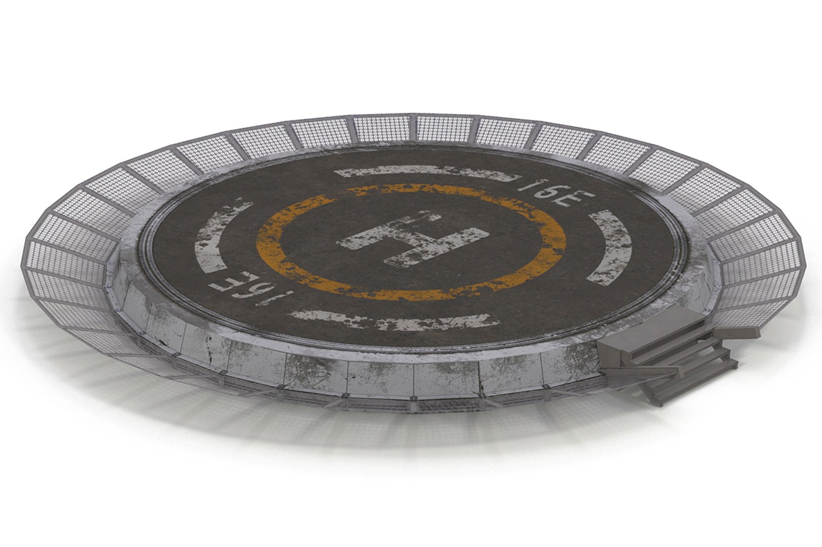 helicopter platform 3d model