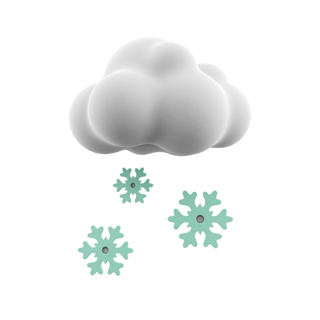 3D 3d Snowfall Icon - TurboSquid 2045380