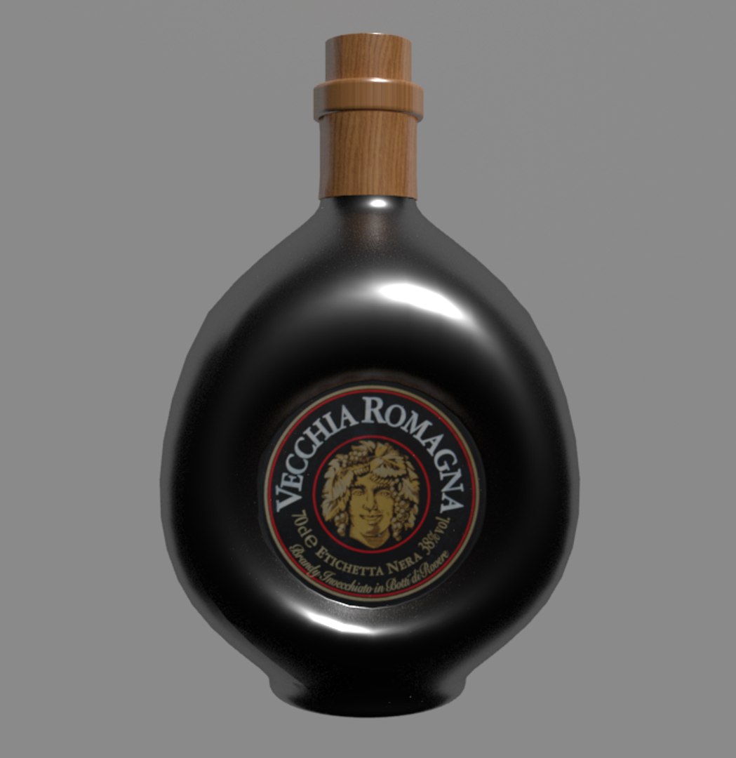3D Model Brandy Bottle - TurboSquid 1282133