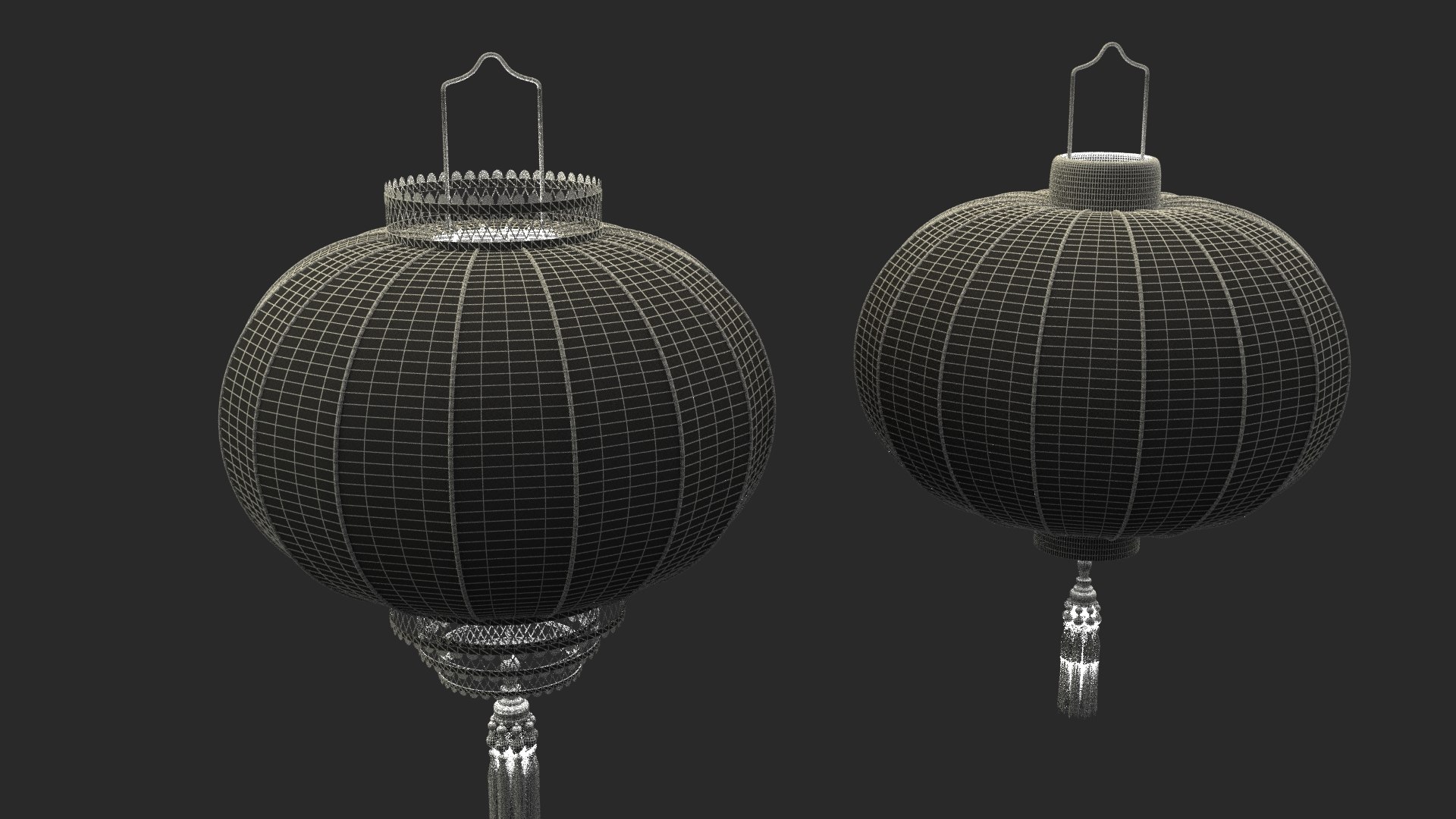 Chinese Red Lantern 3D Model - TurboSquid 2348443