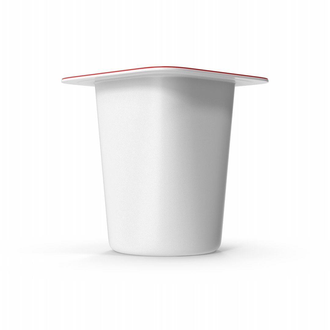 Red Yogurt Plastic Cup 3D Model - TurboSquid 2200382