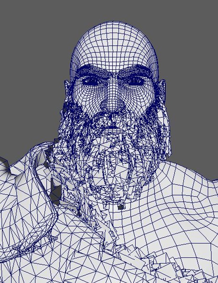 Kratos Character 3D Model - TurboSquid 2373042