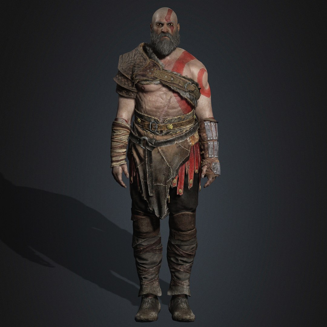 Kratos Character 3D Model - TurboSquid 2373042