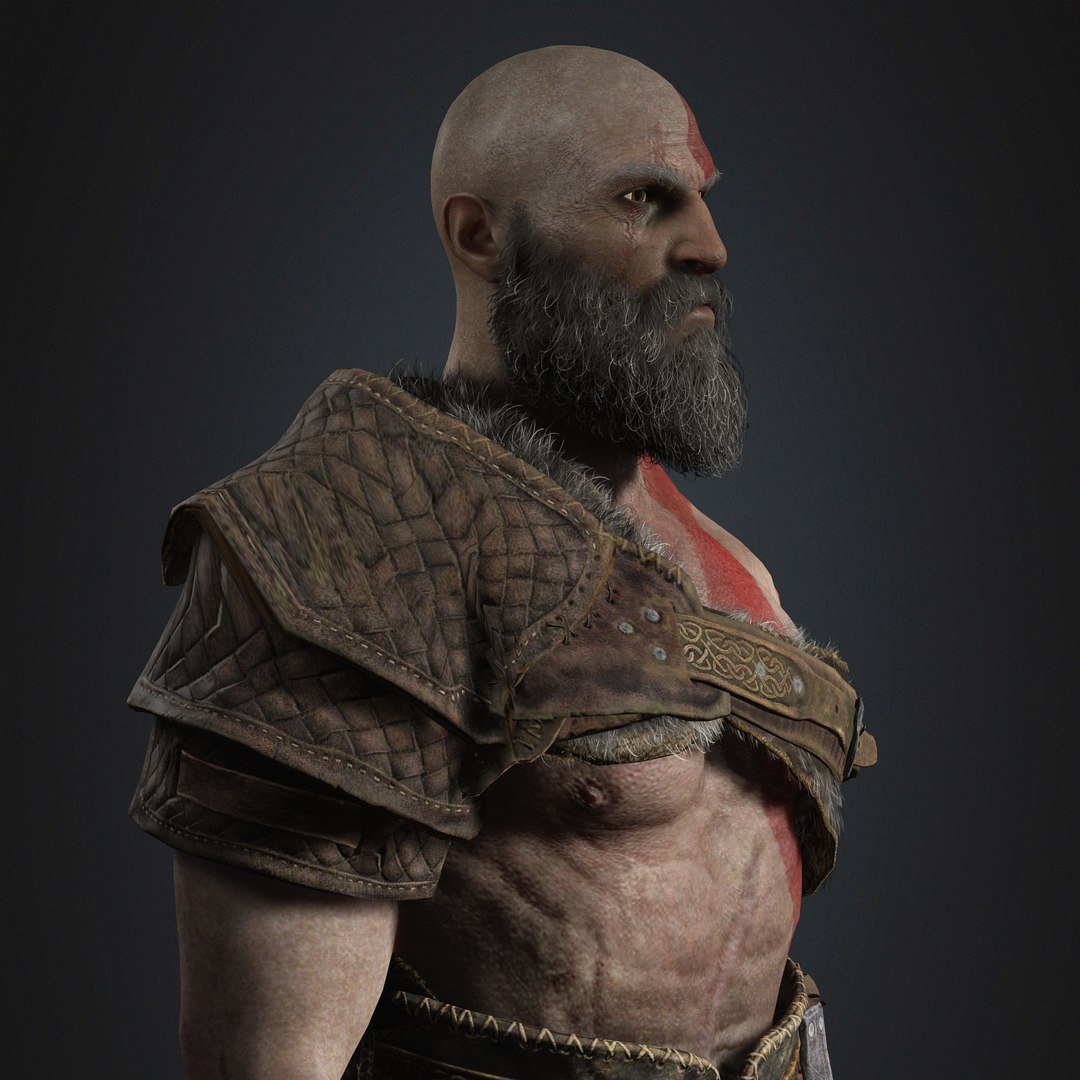 Kratos Character 3D Model - TurboSquid 2373042