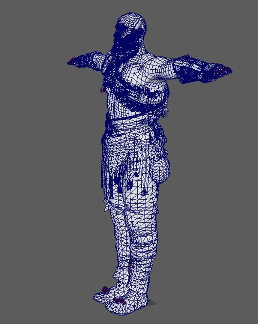 Kratos Character 3D Model - TurboSquid 2373042
