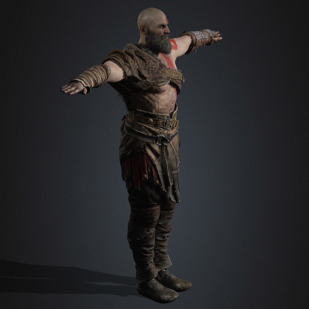 Kratos Character 3D Model - TurboSquid 2373042