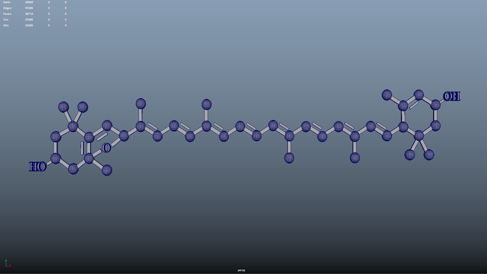 Flavoxanthin Structure Model - TurboSquid 2210478