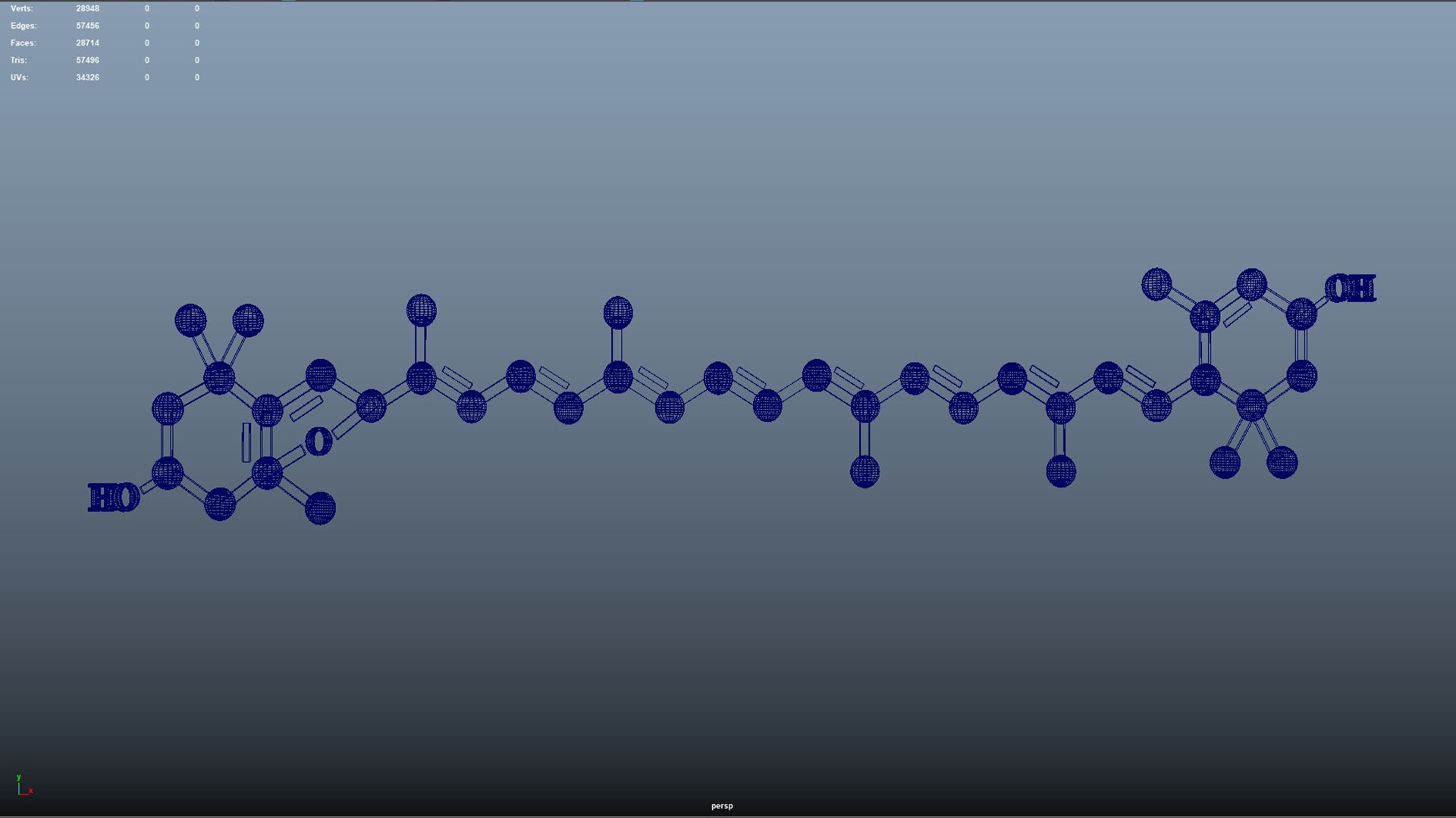 Flavoxanthin Structure Model - TurboSquid 2210478