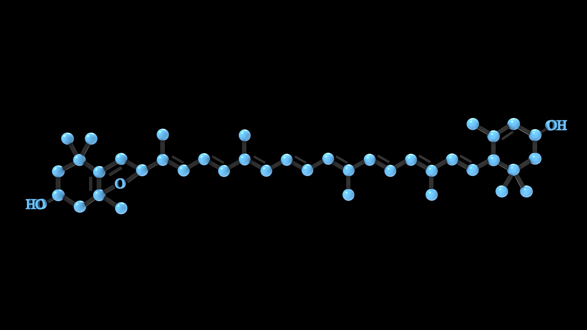 Flavoxanthin Structure Model - TurboSquid 2210478