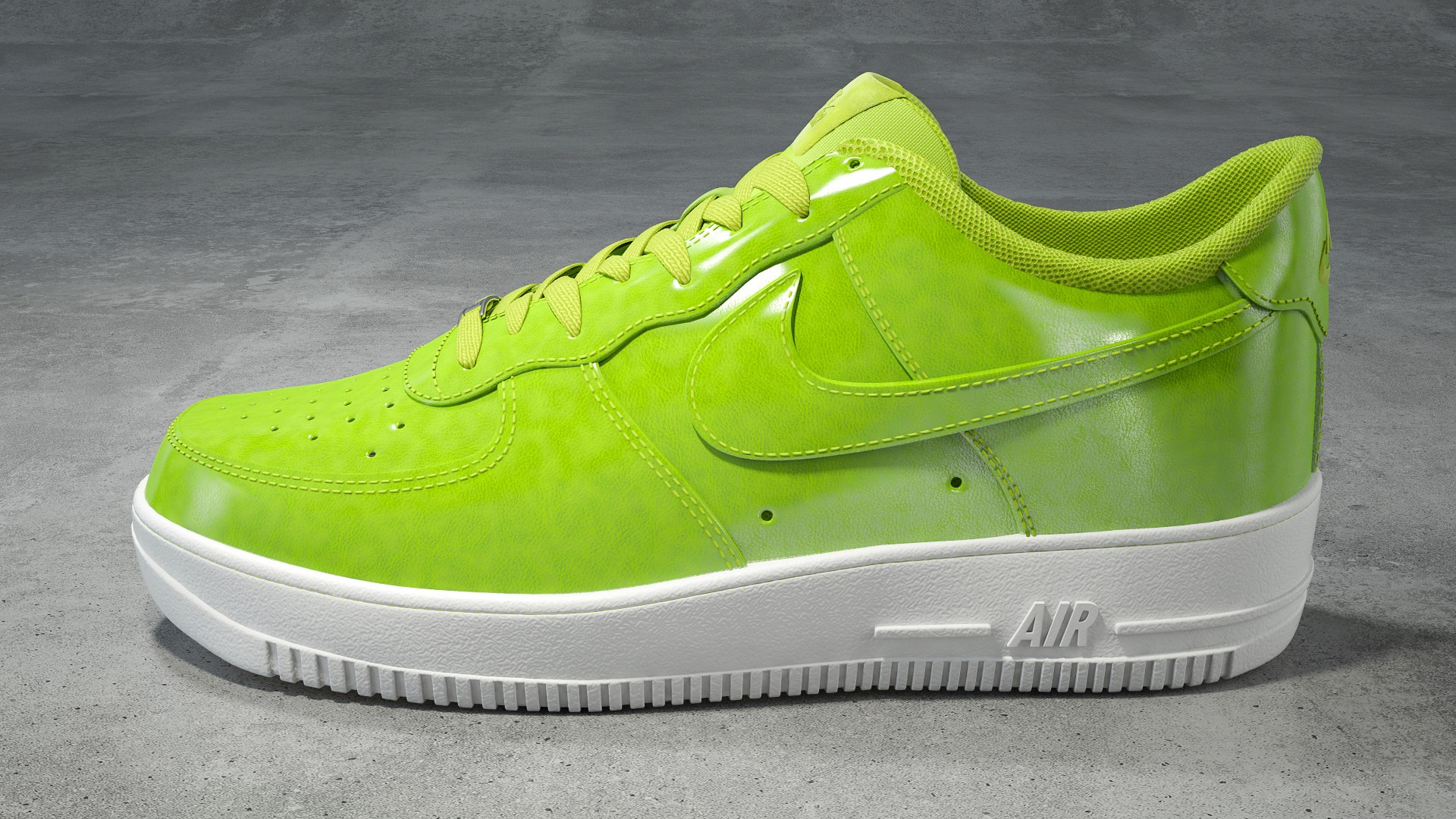 Nike Air Force 1 Low Cyber Green 3D Model - TurboSquid 2042183
