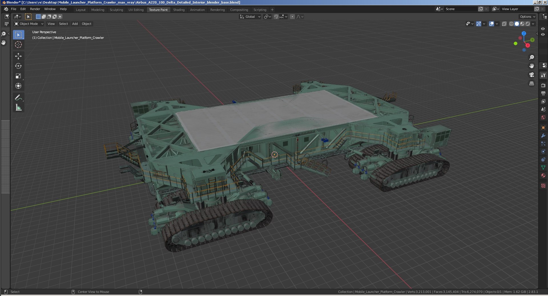 Mobile launcher platform crawler 3D model - TurboSquid 1606780