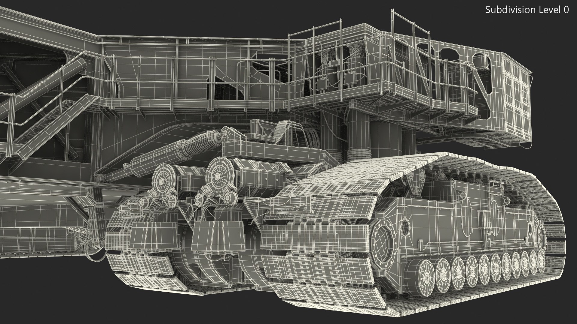 Mobile launcher platform crawler 3D model - TurboSquid 1606780