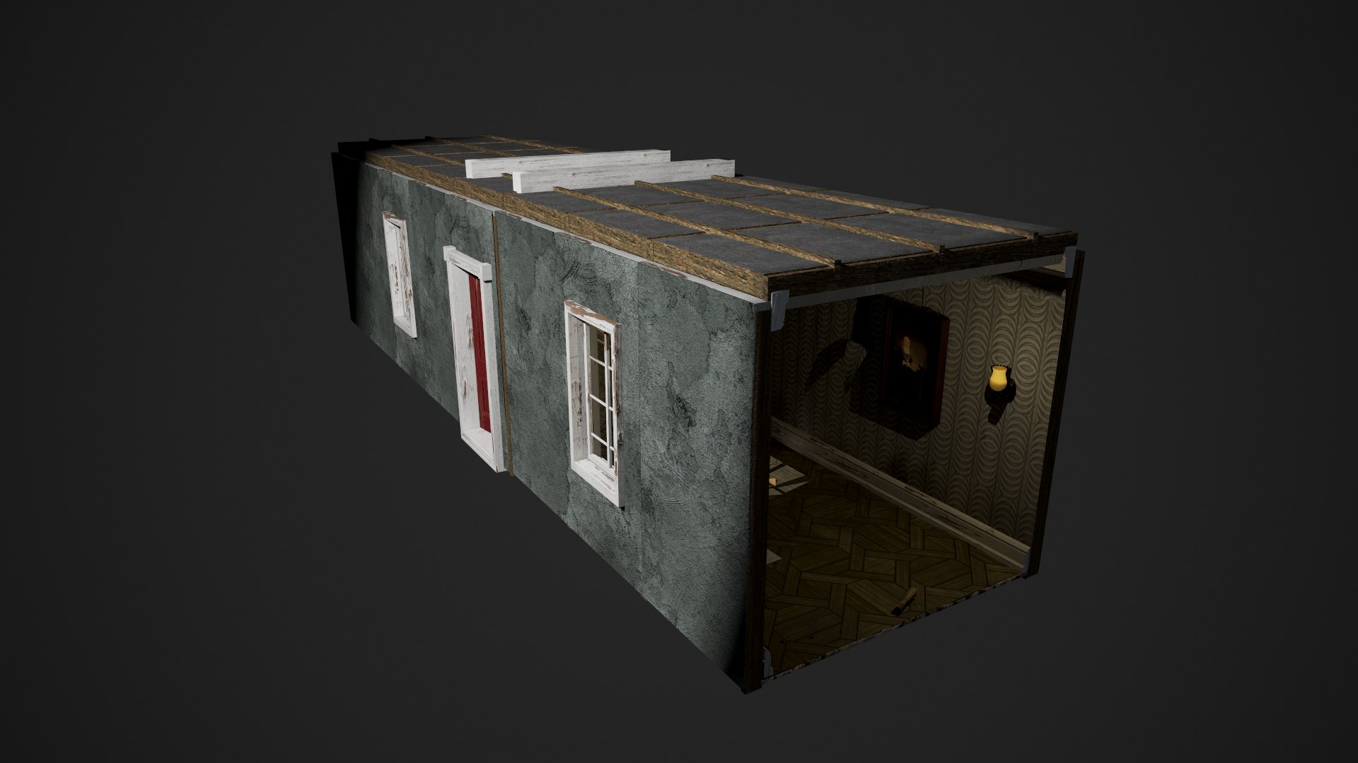 3D Modular Derelict Corridor Model - TurboSquid 2190332