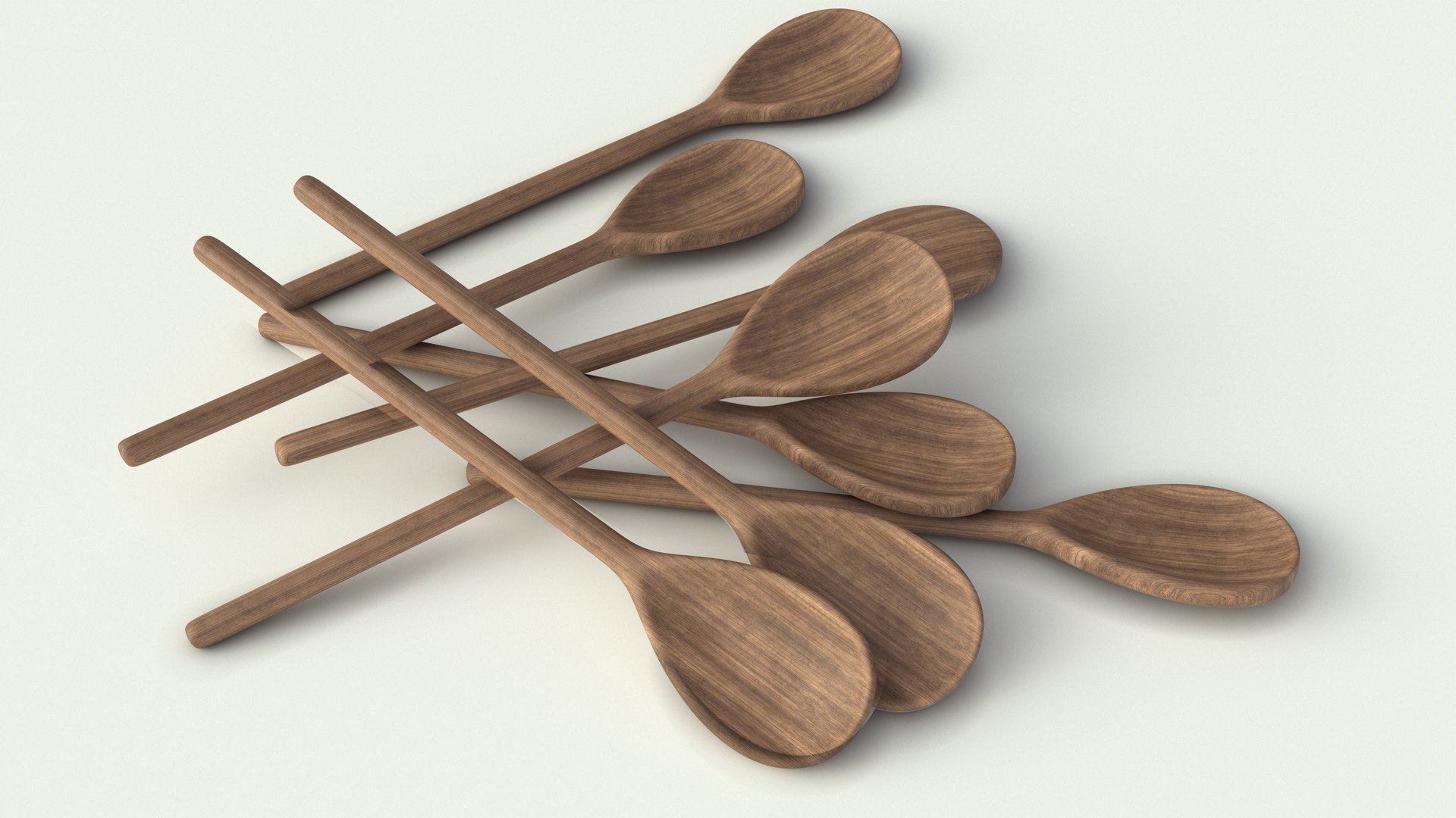 Wooden Spoon 3D Model - TurboSquid 2000069
