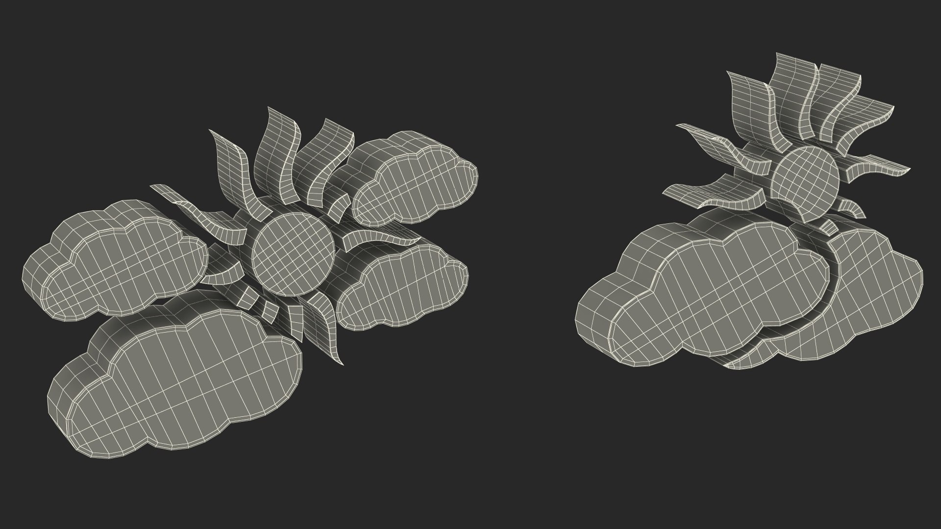 3D model Meteorology Symbols with Sun Set - TurboSquid 2080972
