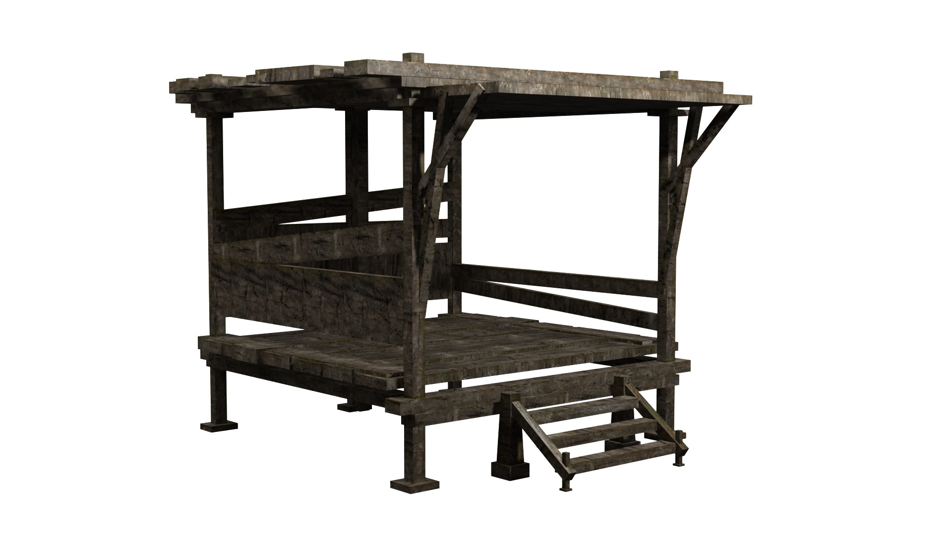 Classic Hut And River Toilet 3D Model - TurboSquid 1982548