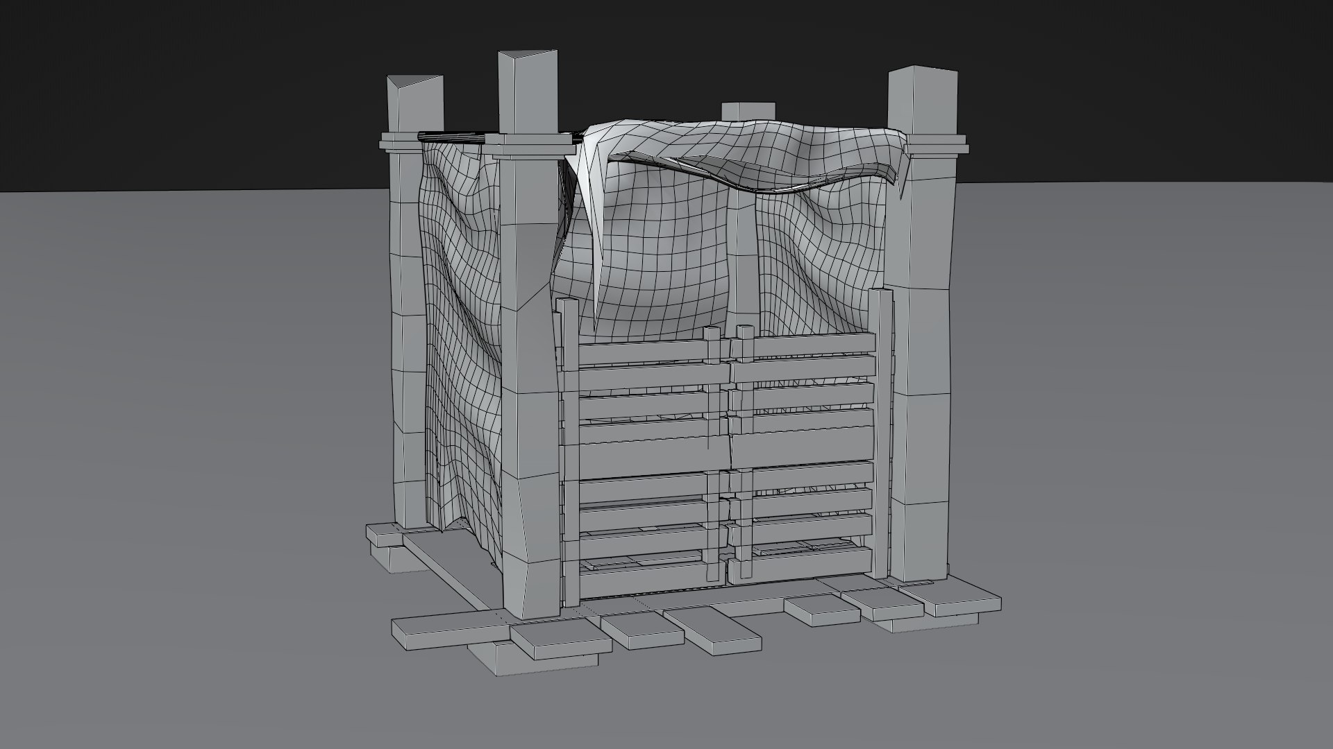 Classic Hut And River Toilet 3D Model - TurboSquid 1982548