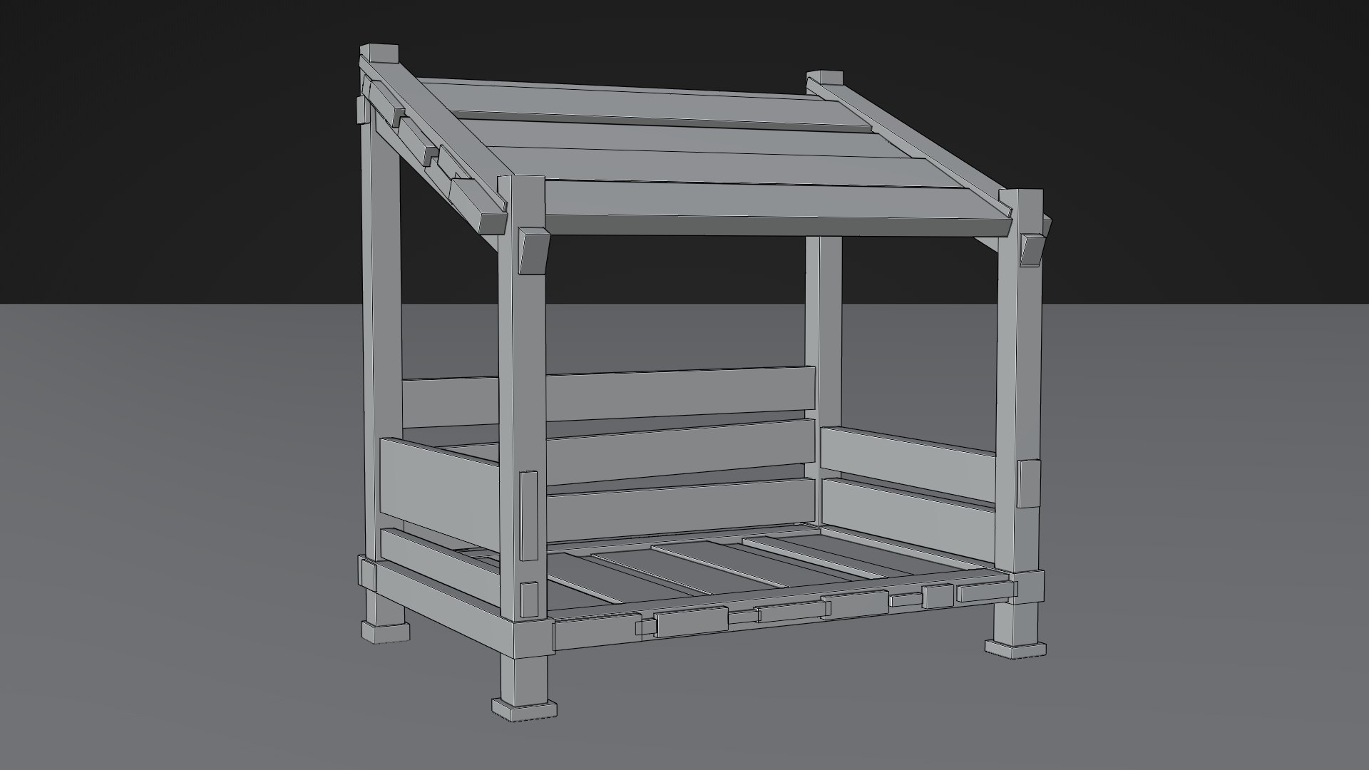 Classic Hut And River Toilet 3D Model - TurboSquid 1982548