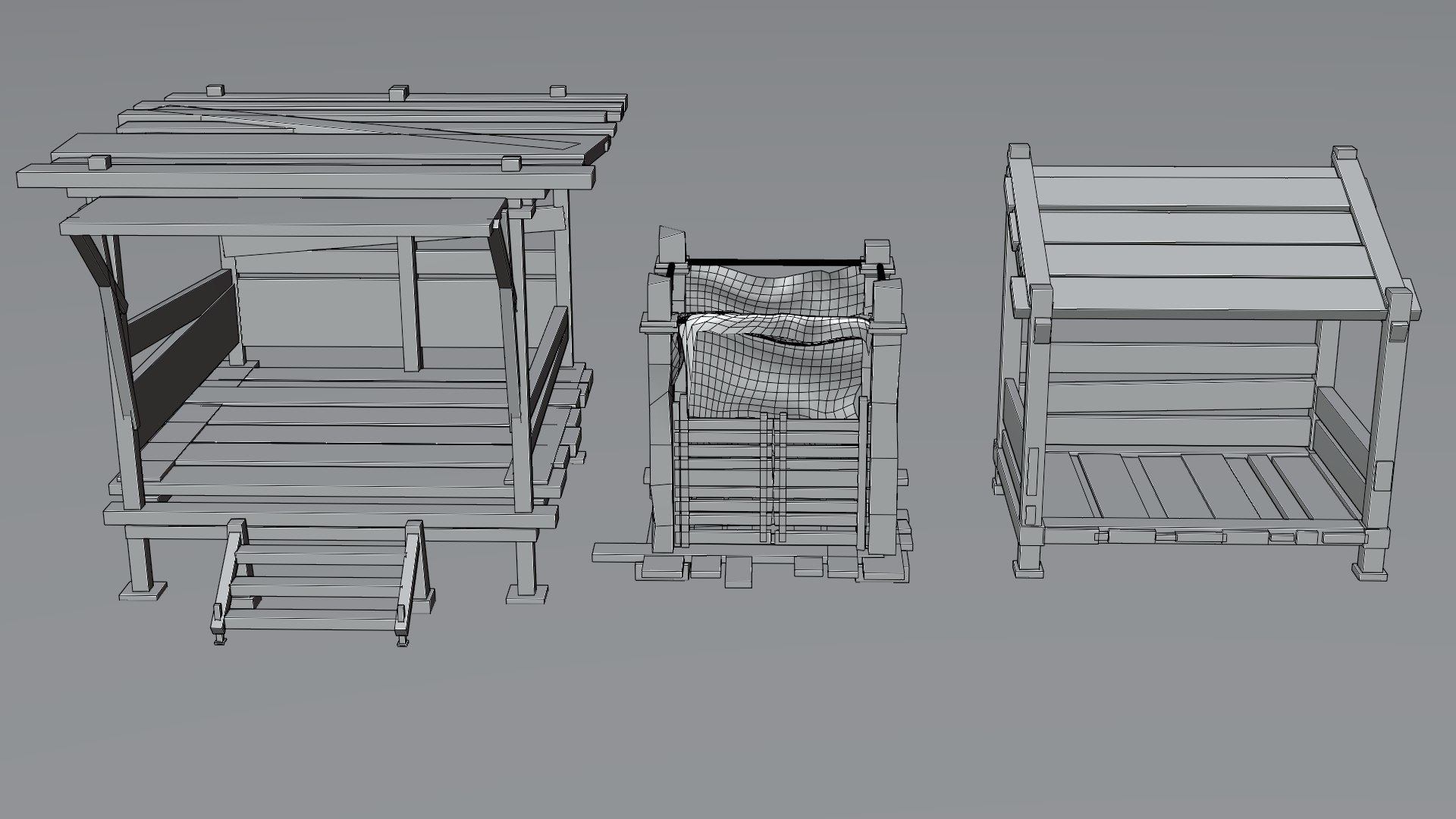 Classic Hut And River Toilet 3D Model - TurboSquid 1982548