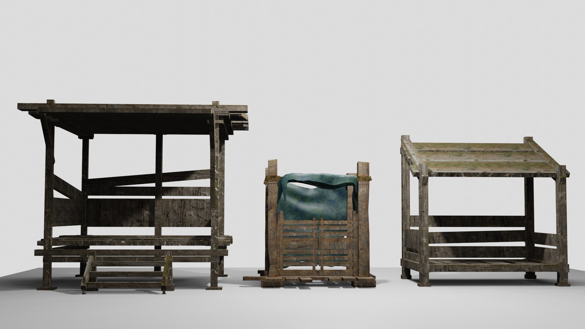 Classic Hut And River Toilet 3D Model - TurboSquid 1982548