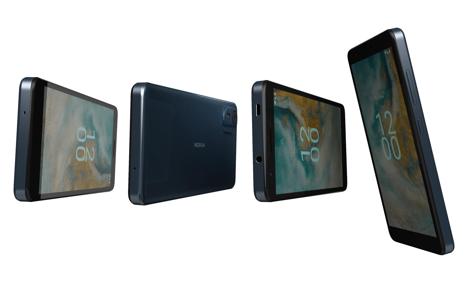 3D Nokia C02 Dark Cyan - TurboSquid 2086041