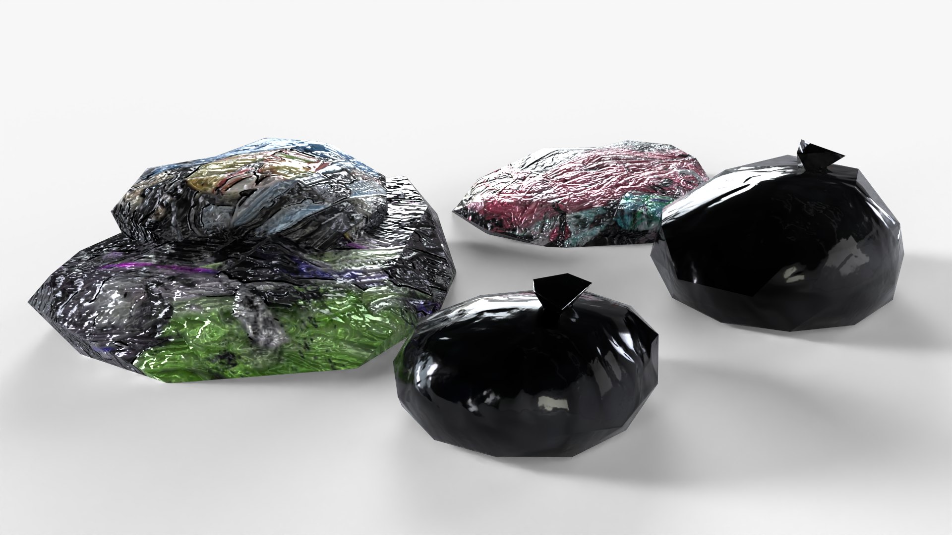 3D Garbage Bags Pack - TurboSquid 1849218