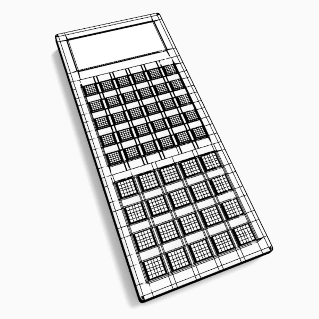 3d Generic Scientific Calculator Model