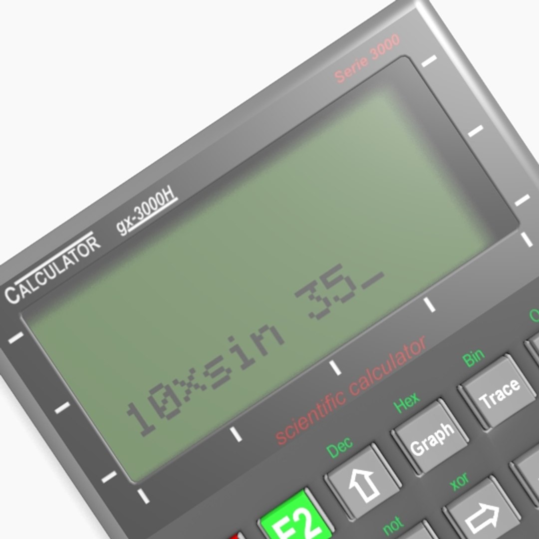 3d Generic Scientific Calculator Model
