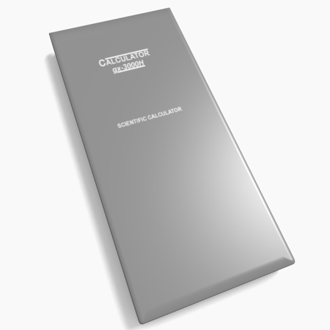 3d Generic Scientific Calculator Model