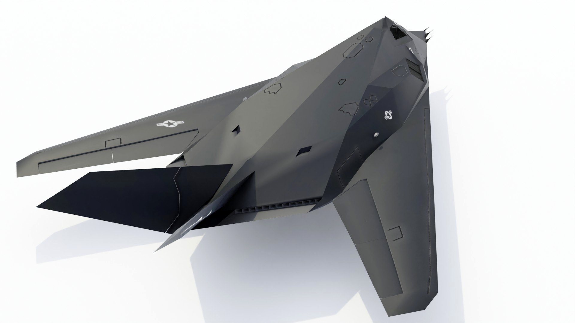 Stealth Attack Aircraft Air Force 3d C4d