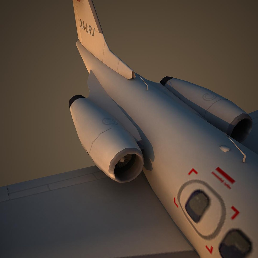 Learjet 25 Basic Jet 3d Model