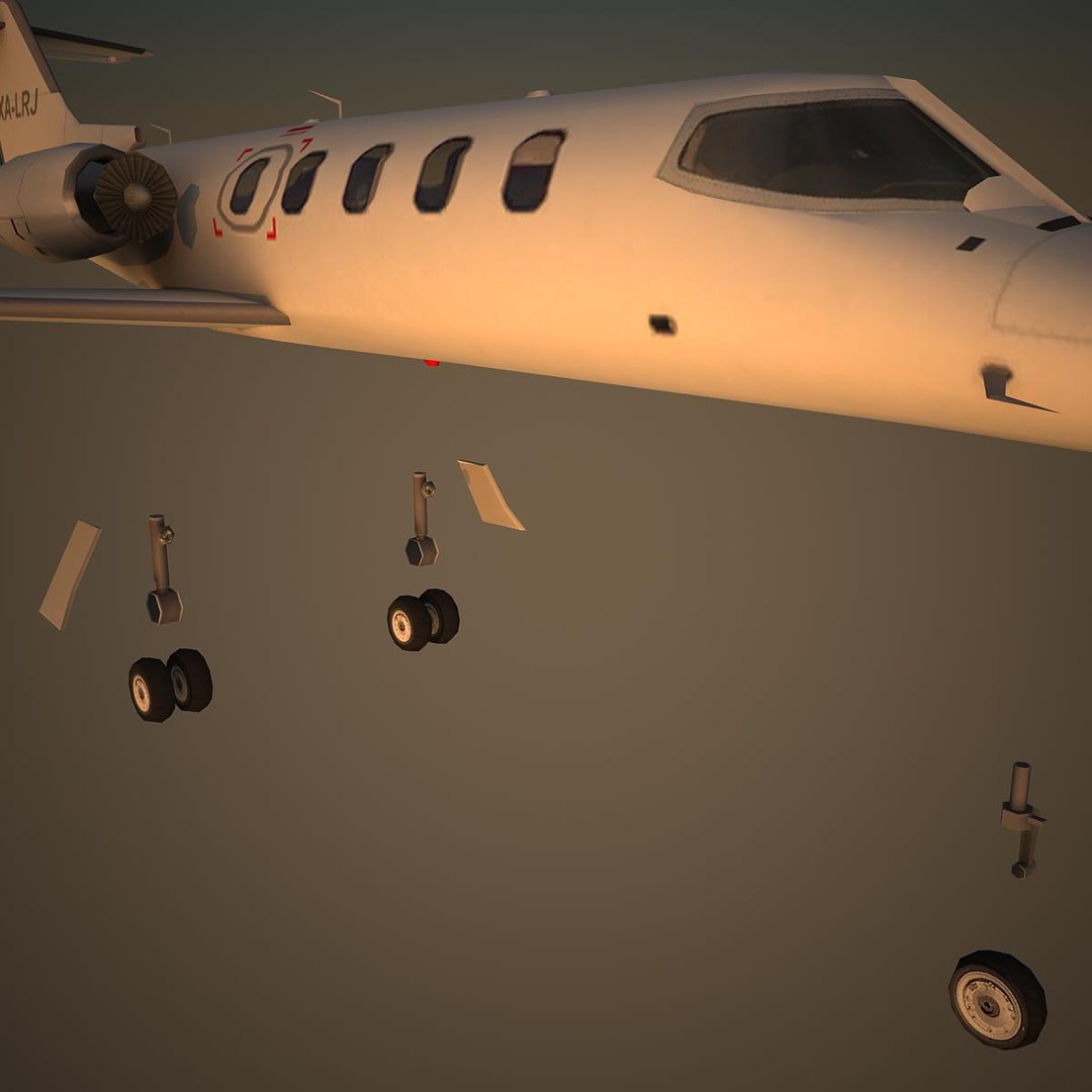 Learjet 25 Basic Jet 3d Model