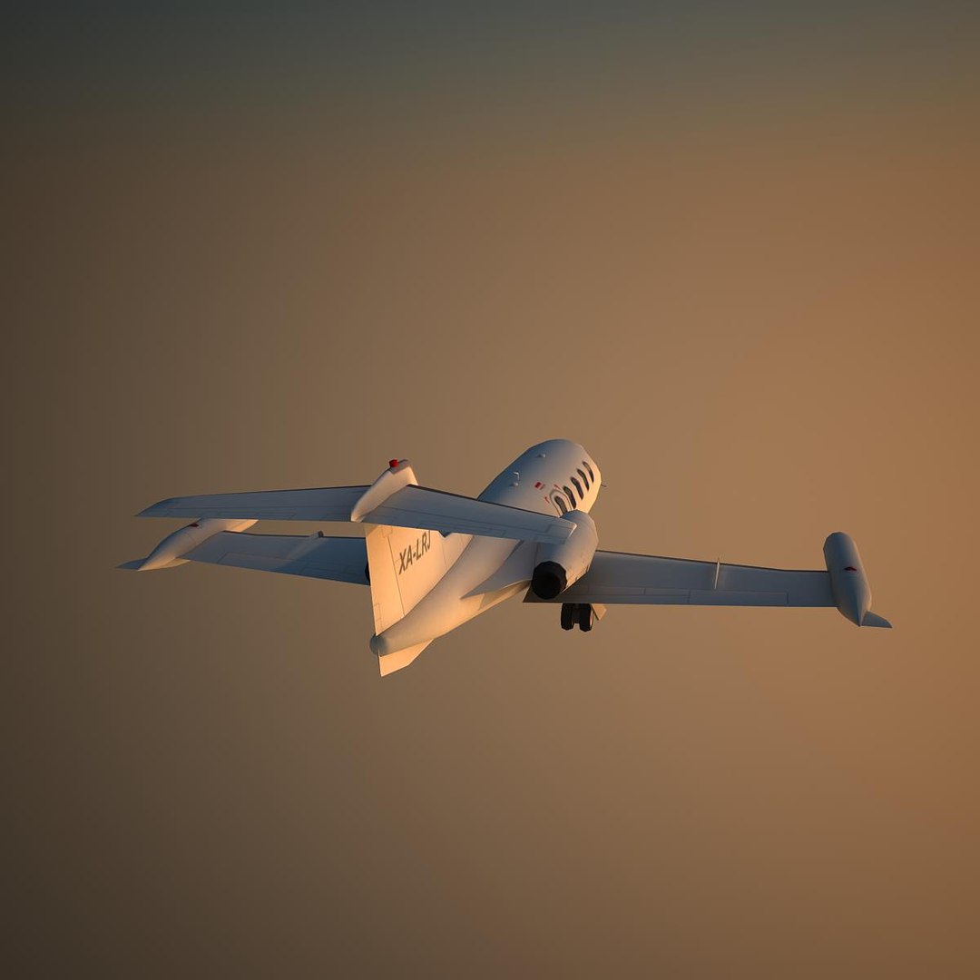 Learjet 25 Basic Jet 3d Model