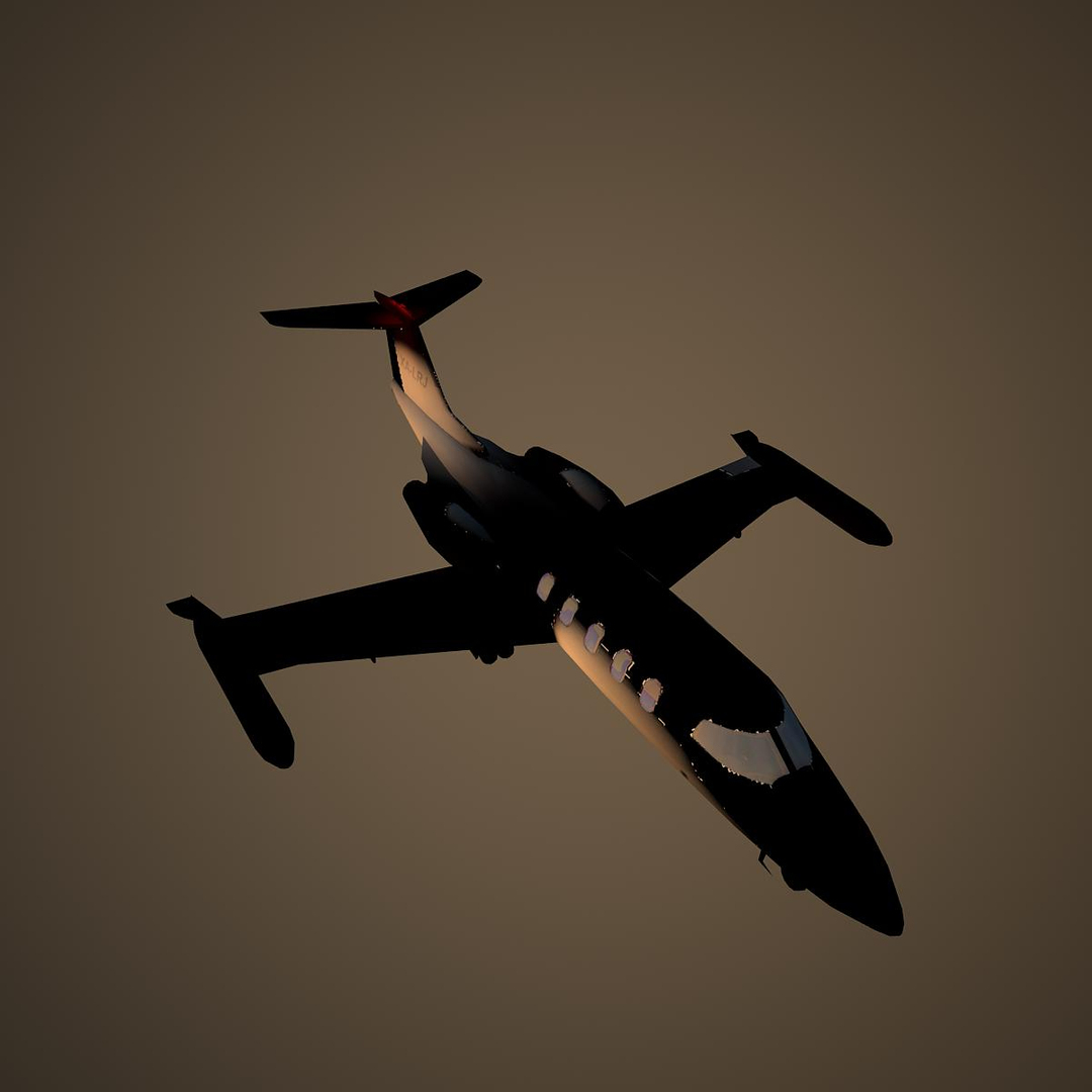 Learjet 25 Basic Jet 3d Model