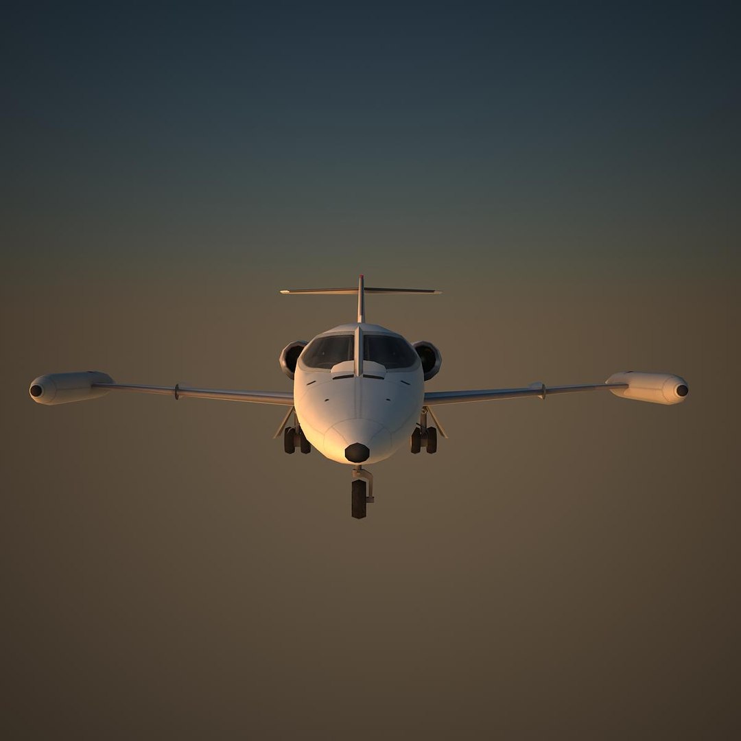 Learjet 25 Basic Jet 3d Model