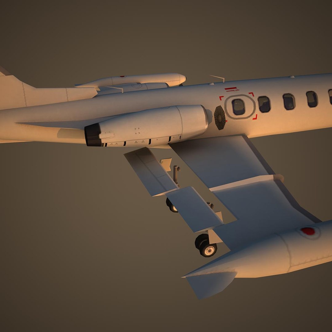 Learjet 25 Basic Jet 3d Model