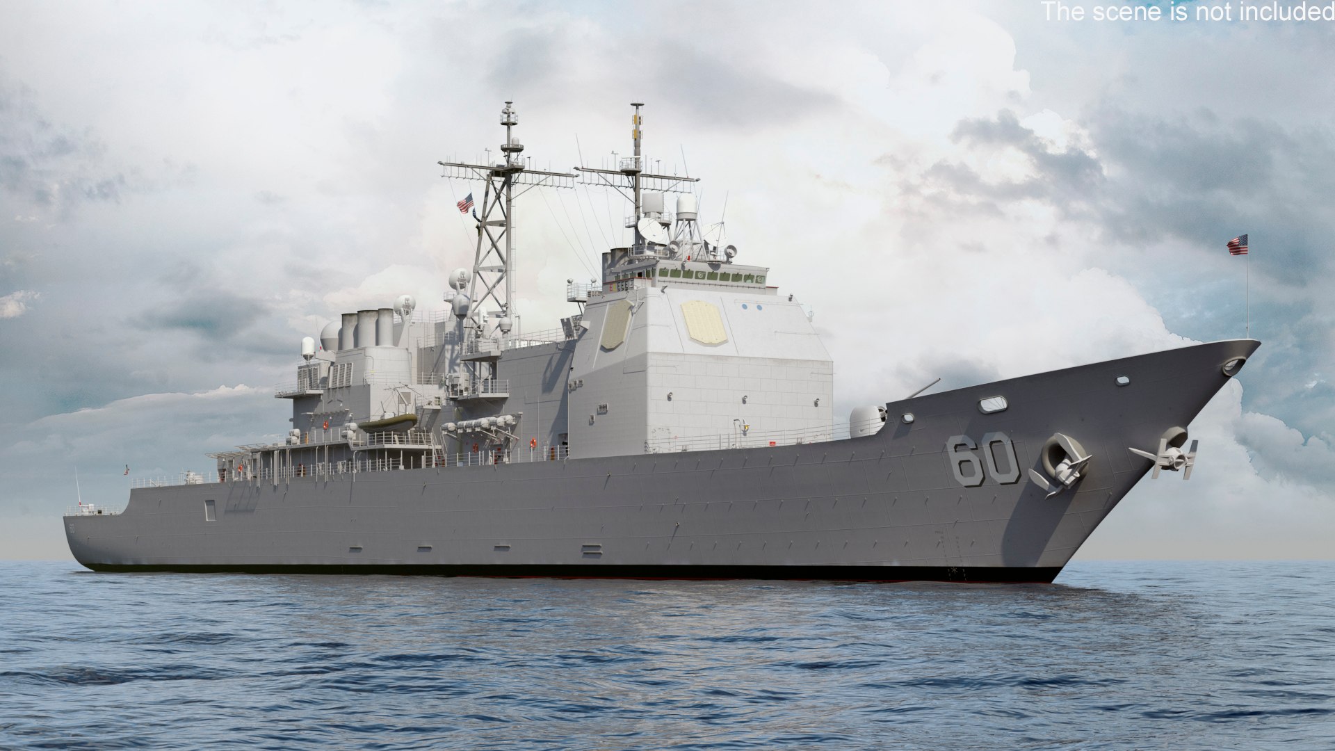 Arleigh Burke Class Destroyer USS CG-57 Model - TurboSquid 2349220