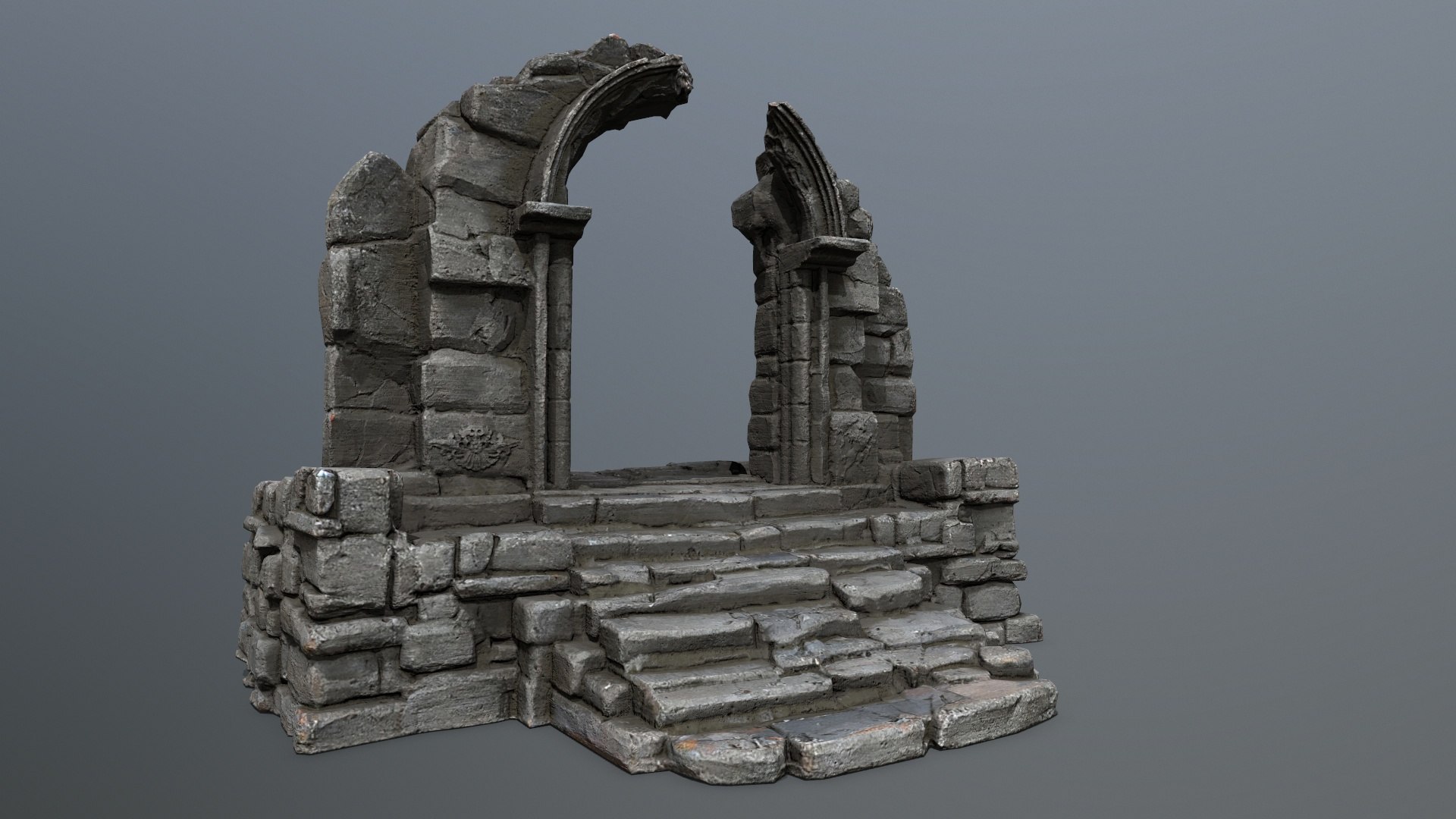 Ruin Gate 3D Model - TurboSquid 2373035