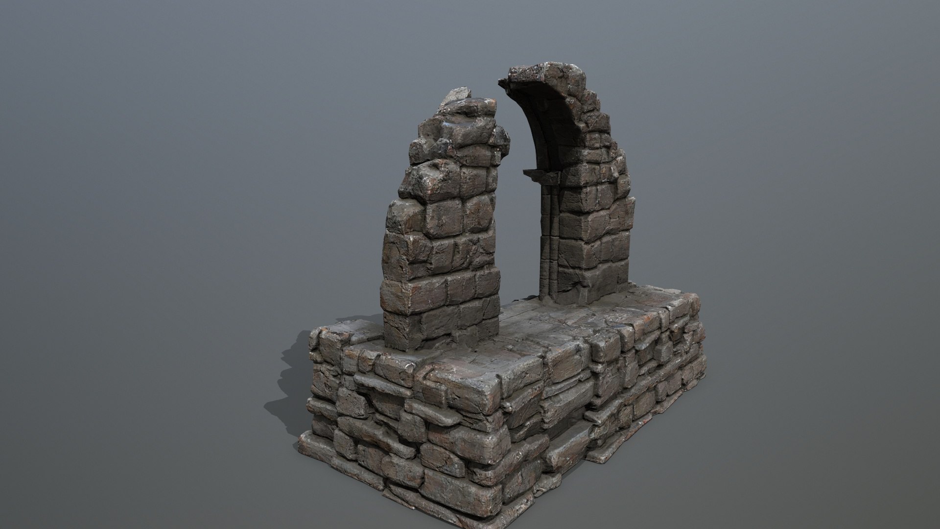 Ruin Gate 3D Model - TurboSquid 2373035