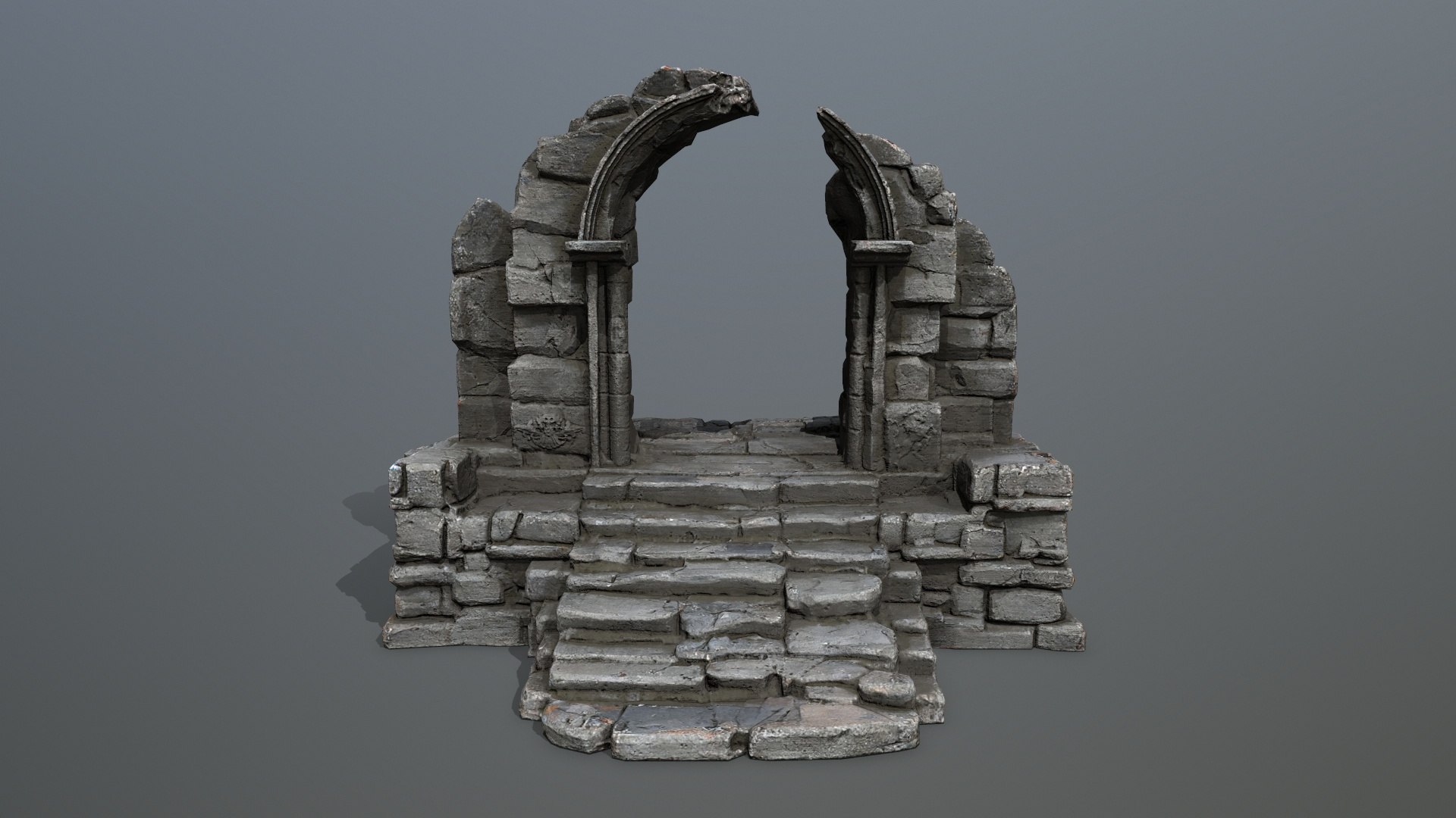 Ruin Gate 3D Model - TurboSquid 2373035