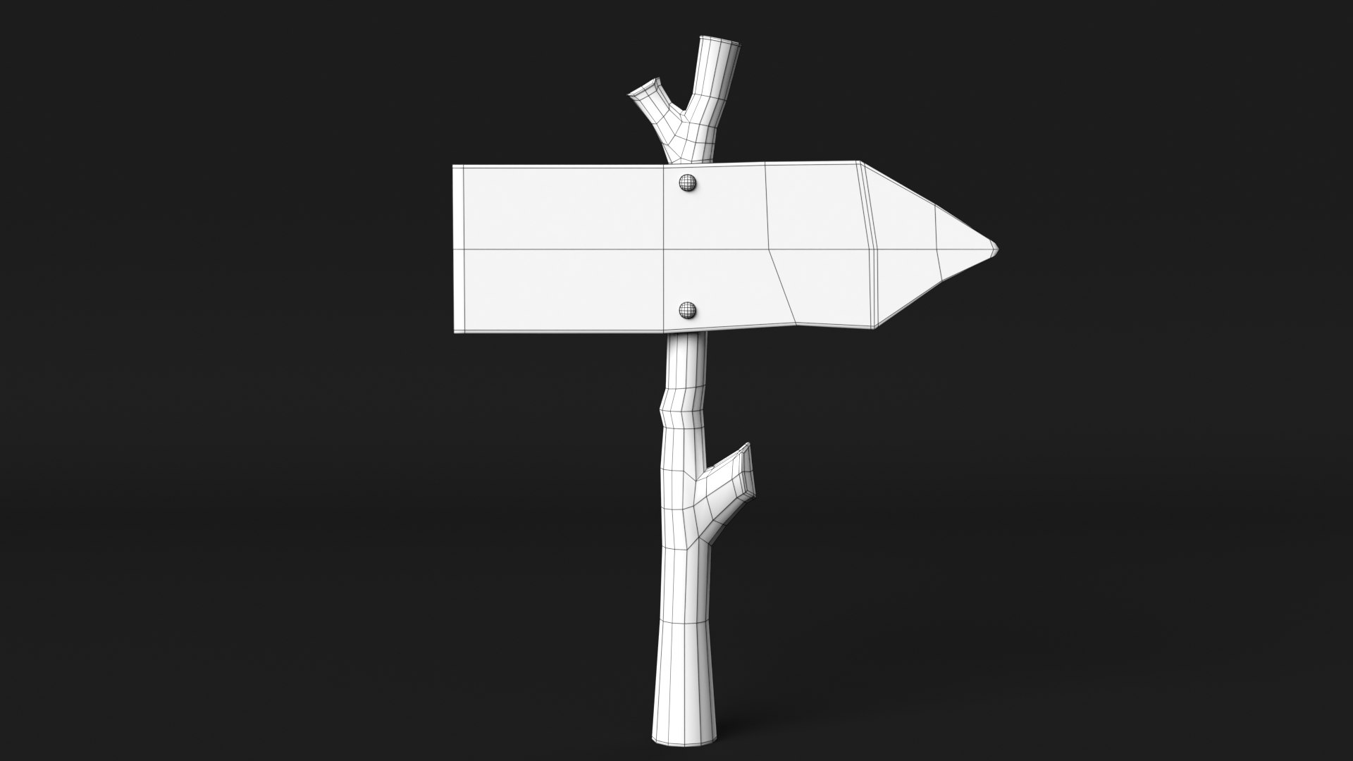Wood Sign 3D Model - TurboSquid 1577949