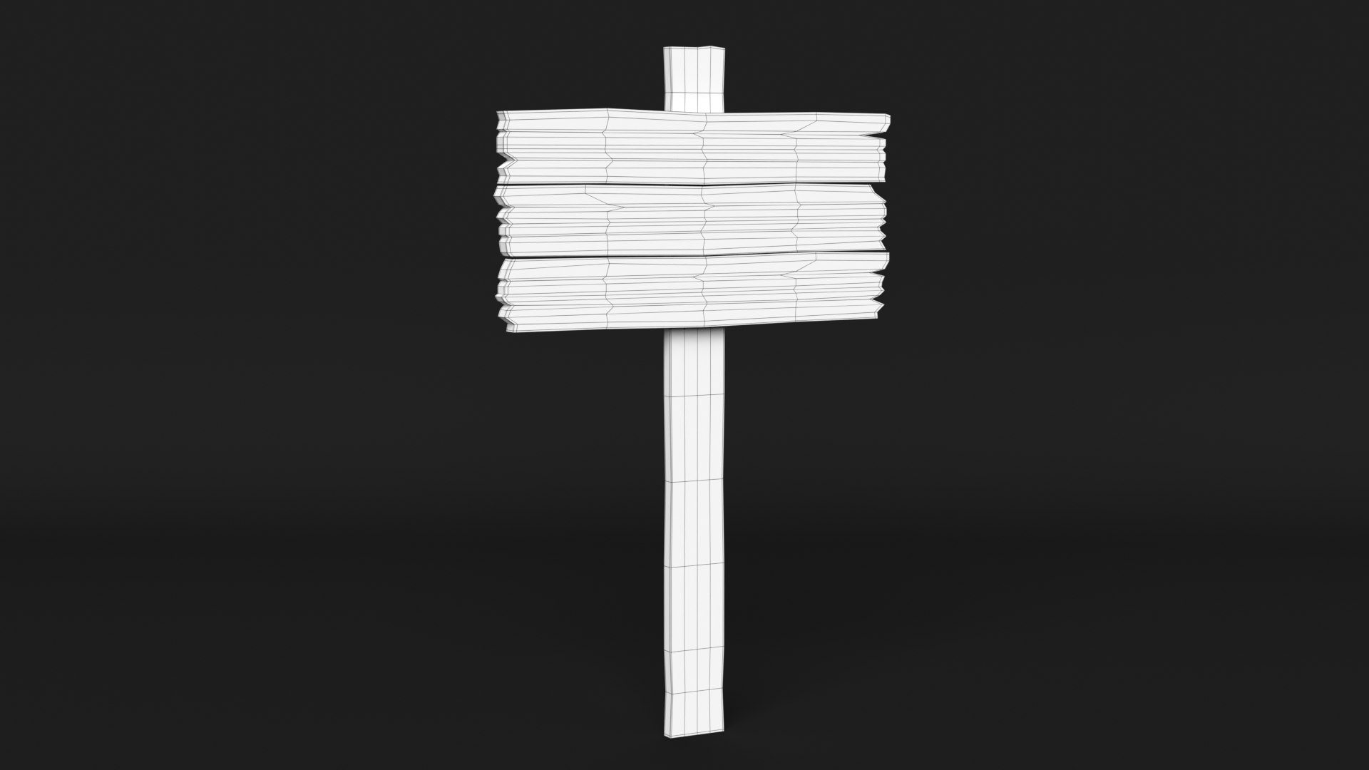 Wood Sign 3D Model - TurboSquid 1577949