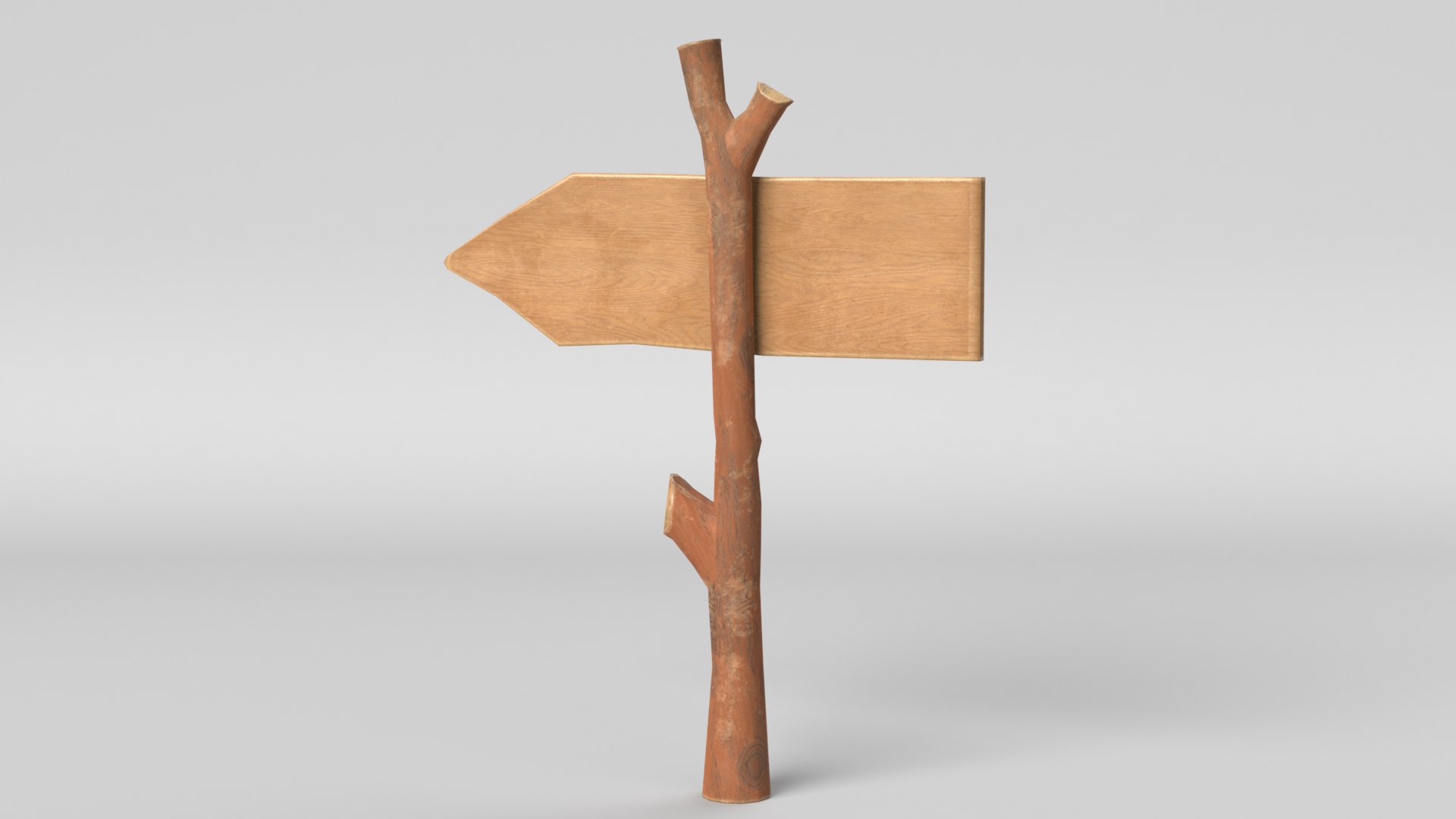 Wood Sign 3D Model - TurboSquid 1577949