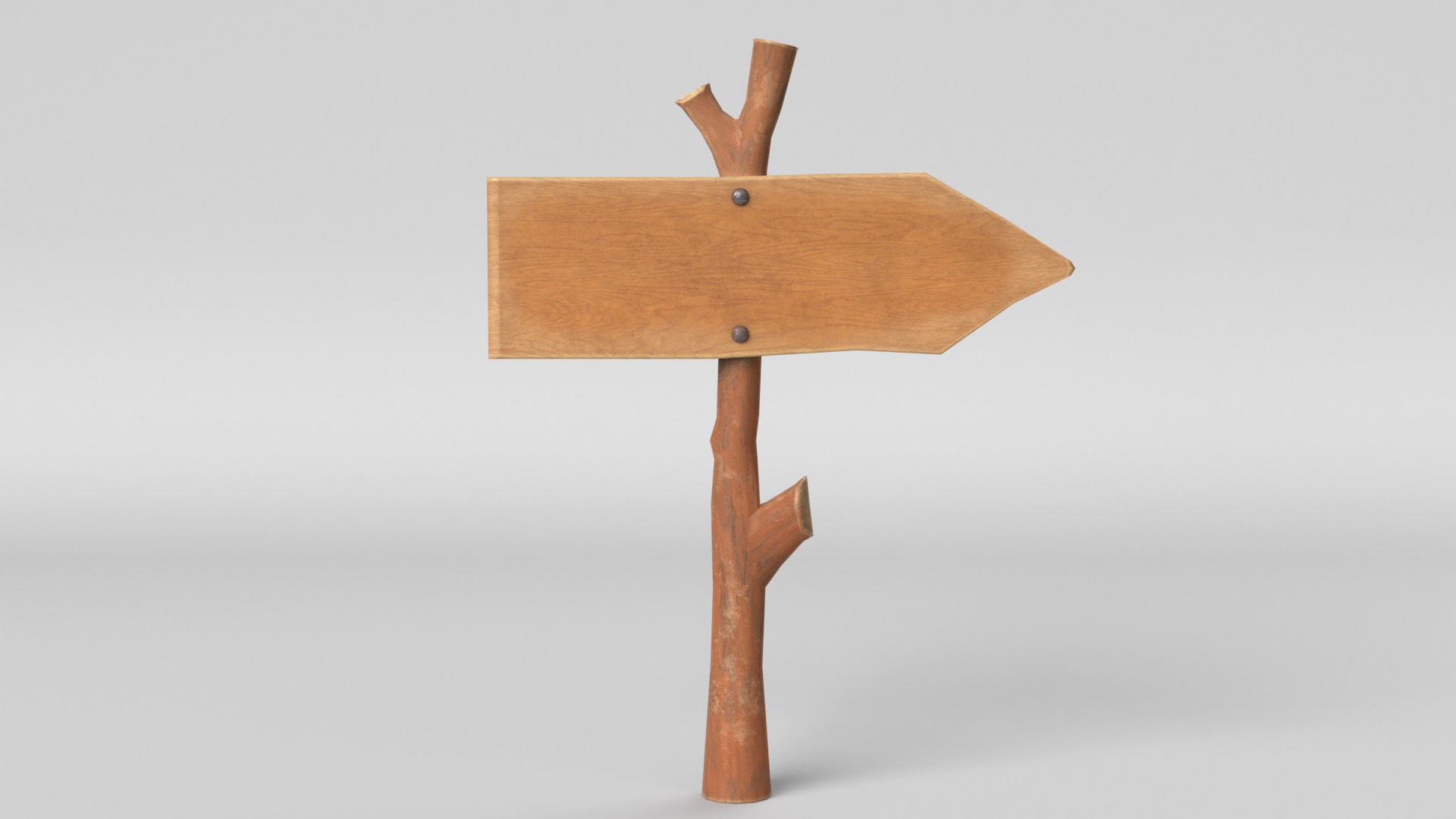 Wood Sign 3D Model - TurboSquid 1577949