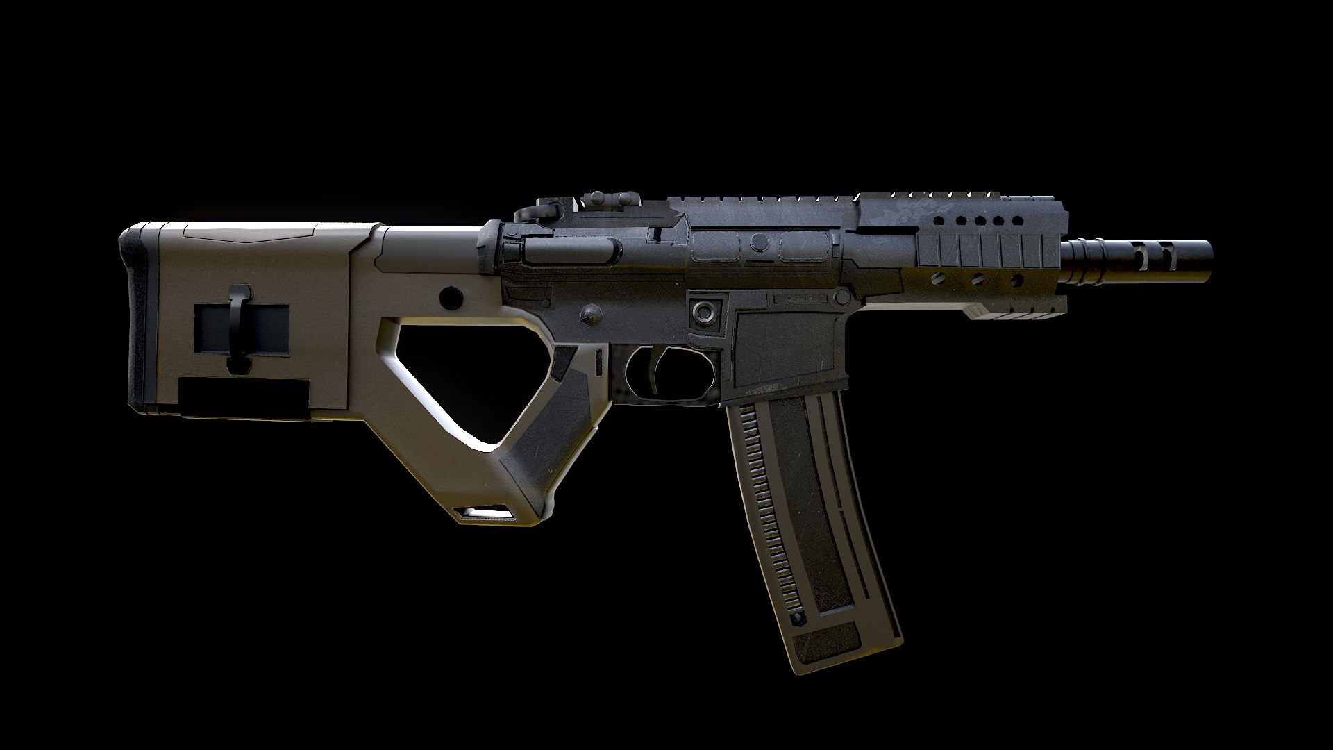 CQR Rifle Gun 3D Model - TurboSquid 2149110