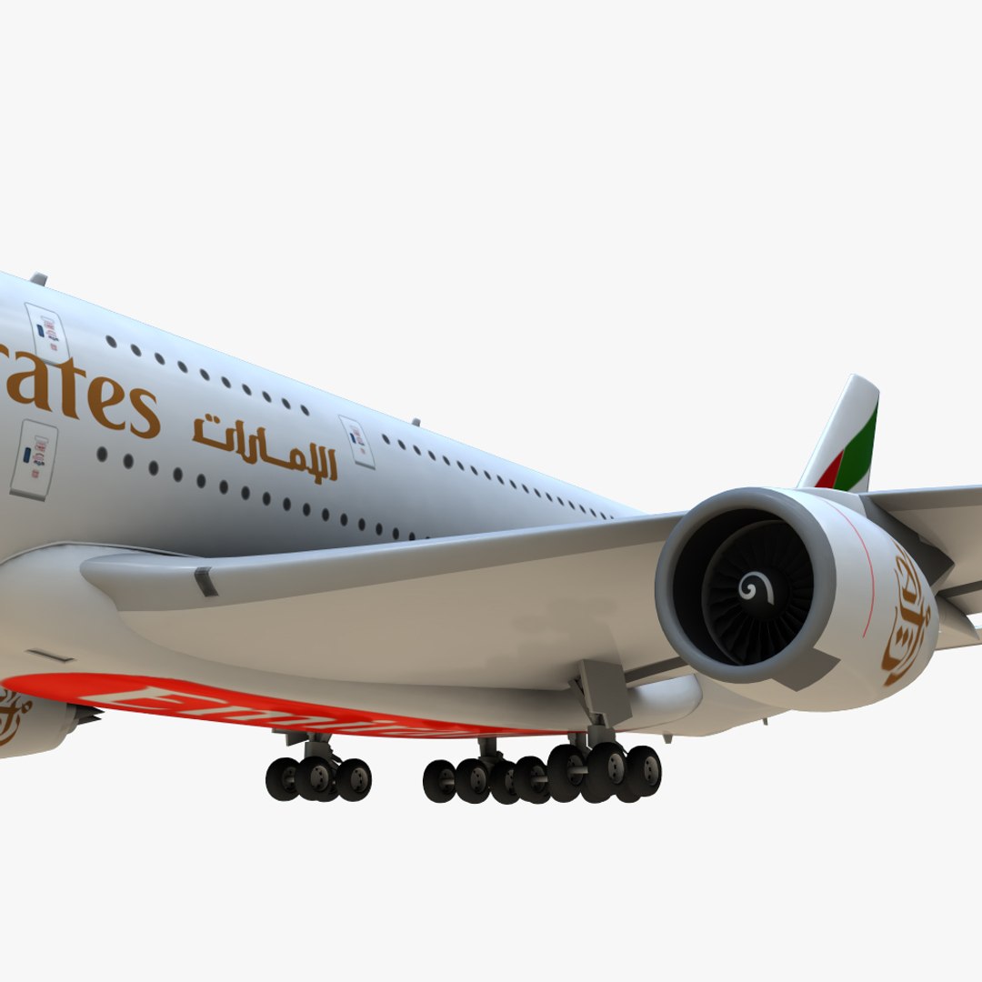 3d Emirates Airbus A380