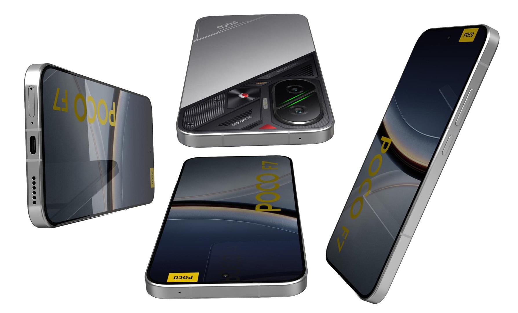 Xiaomi Poco F7 5G Silver Edition Model - TurboSquid 2424033