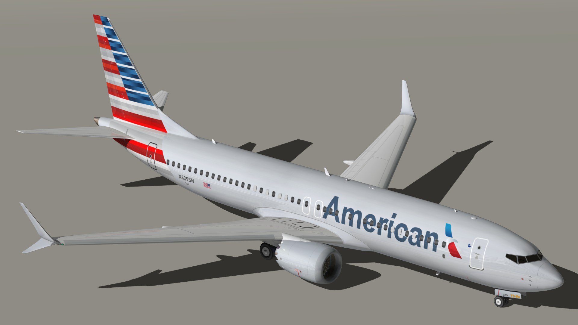 B737 Max 8 American Airlines 3D - TurboSquid 2155012