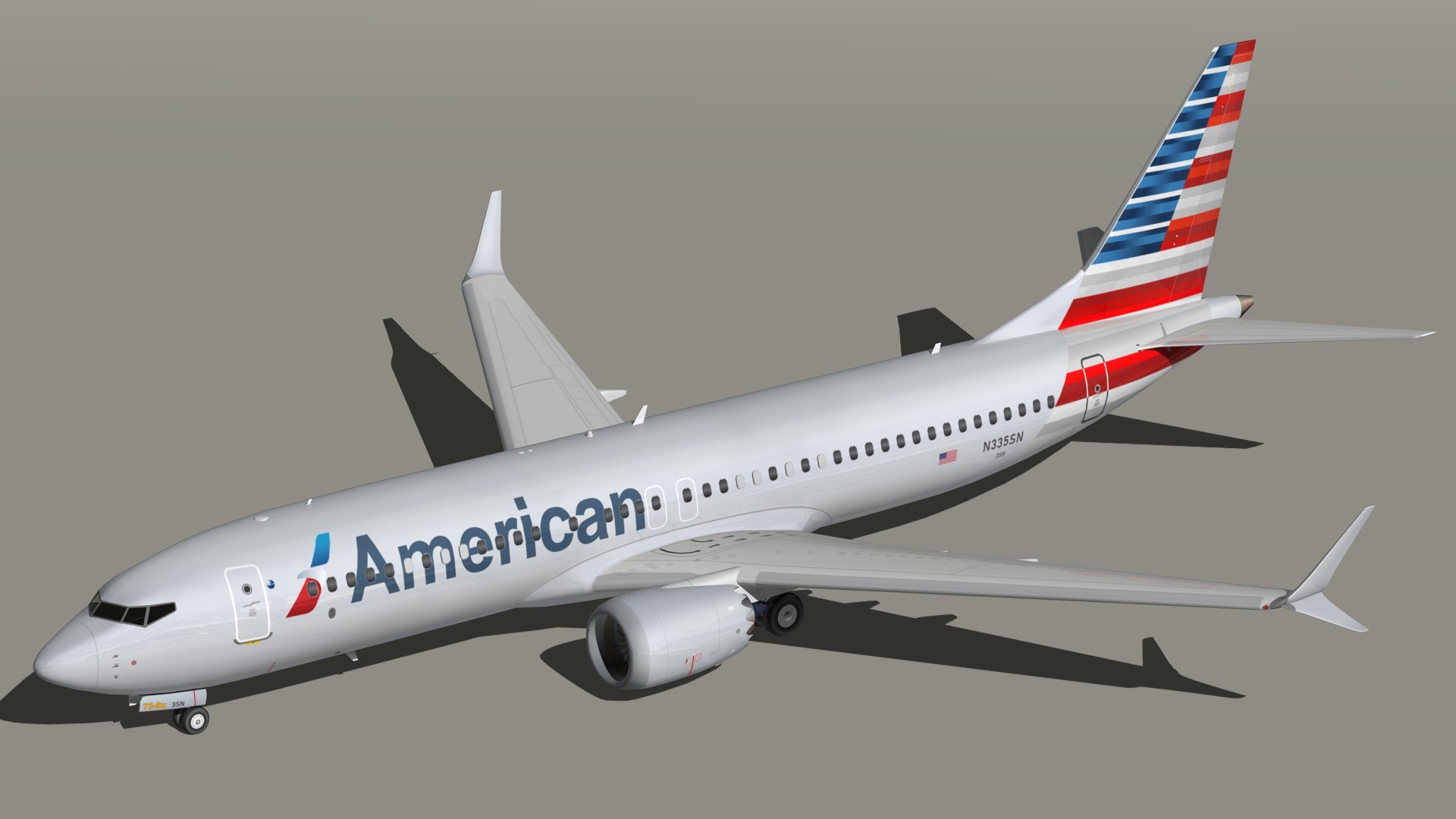B737 Max 8 American Airlines 3D - TurboSquid 2155012